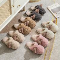 China new arrival Home Slippers Animal Shape Plush Sheep house Indoor Slipper Wholesale Cartoon house shoes for Women for sale