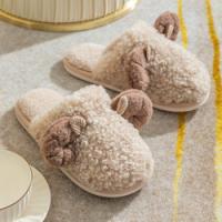 China new arrival Home Slippers Animal Shape Plush Sheep house Indoor Slipper Wholesale Cartoon house shoes for Women for sale
