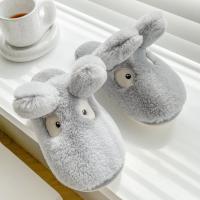 China Non-slip slippers for men and women cute plush rabbit ears slippers house indoor soft bottom PVC home slippers for sale