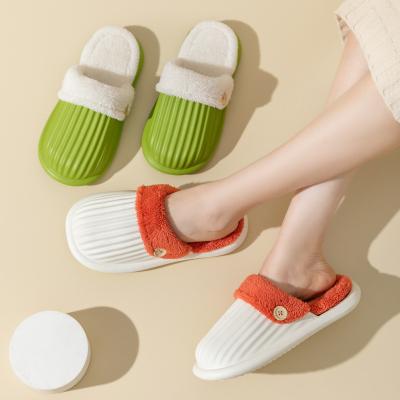 China NEW design wholesale winter women EVA slippers Waterproof bedroom ladies non-slip home Indoor shoes garden shoes for sale