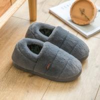 China New style wholesale warm winter large size home house slippers shoes with thick non-slip soles for women and men for sale