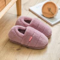 China New style wholesale warm winter large size home house slippers shoes with thick non-slip soles for women and men for sale