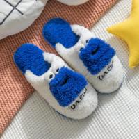 China Women Winter lovely  Animal decoration fluffy Fur Warm house Indoor Soft Casual Shoes letter print Home Slipper ladies shoes for sale
