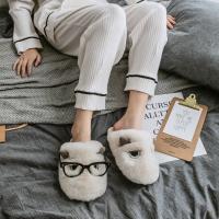 China 2021 Woman Slippers Lucky Cat Couple Cartoon Winter fluffy Cute Home Indoor Warmth house Shoes For ladies for sale