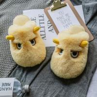 China 2021 Woman Slippers Lucky Cat Couple Cartoon Winter fluffy Cute Home Indoor Warmth house Shoes For ladies for sale