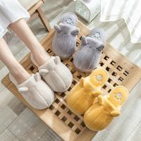China Ladies winter warm home slippers cartoon cat shoes soft sole house indoor slippers bedroom winter fluffy house shoes for sale