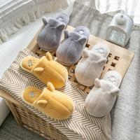 China Ladies winter warm home slippers cartoon cat shoes soft sole house indoor slippers bedroom winter fluffy house shoes for sale