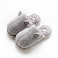 China Ladies winter warm home slippers cartoon cat shoes soft sole house indoor slippers bedroom winter fluffy house shoes for sale