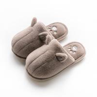 China Ladies winter warm home slippers cartoon cat shoes soft sole house indoor slippers bedroom winter fluffy house shoes for sale