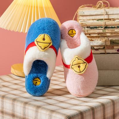 China Ladies Cute Cozy Flat Shoes Plush Fur Customized Slip On Memory Foam Flat Shoes for sale