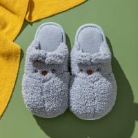 China new style wholesale plush rabbit slippers Warm pink House shoes for woman fluffy cute cartoon animal slipper ladies shoes for sale