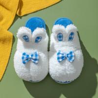 China new style wholesale plush rabbit slippers Warm pink House shoes for woman fluffy cute cartoon animal slipper ladies shoes for sale