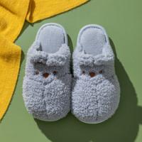 China new style wholesale plush rabbit slippers Warm pink House shoes for woman fluffy cute cartoon animal slipper ladies shoes for sale