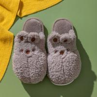 China new style wholesale plush rabbit slippers Warm pink House shoes for woman fluffy cute cartoon animal slipper ladies shoes for sale