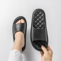China New couple summer home bathroom non-slip slippers deodorant and breathable solid color soft bottom sandals for sale