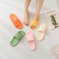 China Wholesale summer solid color sandals for lovers indoor home bathing hotel non-slip shock-absorbing slippers for sale