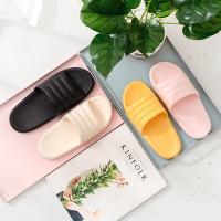 China Wholesale summer solid color sandals for lovers indoor home bathing hotel non-slip shock-absorbing slippers for sale