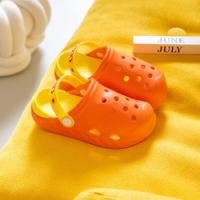 China 2021 new children's hole shoes non-slip boys and girls sandals summer indoor kids home wear-resistant slippers for sale