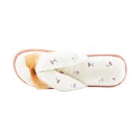 China 2020 women house Indoor Slippers Ladies Warm spring lovely Faux Fur flip flops custom flip flops for sale