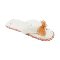 China 2020 women house Indoor Slippers Ladies Warm spring lovely Faux Fur flip flops custom flip flops for sale