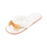 China 2020 women house Indoor Slippers Ladies Warm spring lovely Faux Fur flip flops custom flip flops for sale