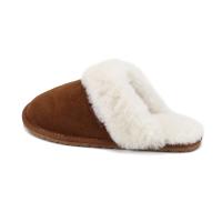 China High quality real wool slippers fluffy fur house indoor winter slippers for sale
