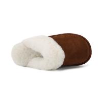 China High quality real wool slippers fluffy fur house indoor winter slippers for sale