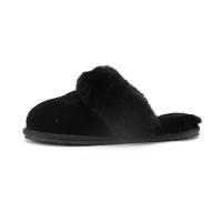 China Women Genuine Suede Leather Warm Comfy Winter Fluffy Breathable house Indoor wool Slippers for sale