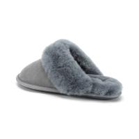 China women solid color real wool slippers fluffy fur house indoor winter slippers for sale