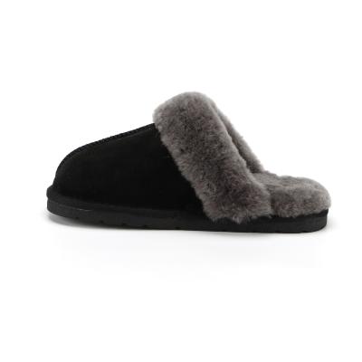 China women Winter Real Wool Classical Style New Fashion fluffy Warm Slippers luxury fur slippers for sale