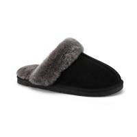 China women Winter Real Wool Classical Style New Fashion fluffy Warm Slippers luxury fur slippers for sale