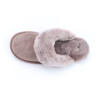 China Women Home Flat Warm wool Shoes ladies Soft house Indoor Female Genuine leather Winter Slippers for sale