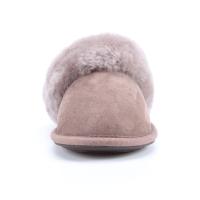 China Women Home Flat Warm wool Shoes ladies Soft house Indoor Female Genuine leather Winter Slippers for sale