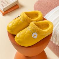 China Newly listed net celebrity waterproof plush slippers for couples winter Bag heel warm non-slip slippers for sale