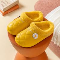 China Newly listed net celebrity waterproof plush slippers for couples winter Bag heel warm non-slip slippers for sale