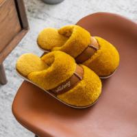 China Hot-selling home couple warm slippers in autumn and winter fashion plush non-slip wear-resistant slippers wholesale for sale