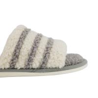 China women Winter Fashion Striped Fabric Slippers multi- layer memory foam Sole Home indoor Slippers for sale