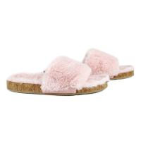 China comfortable non-slip faux fur home indoor  winter fluffy slippers for women for sale