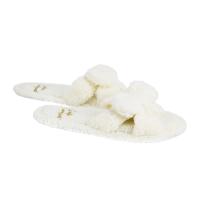 China women autumn winter  fluzze non-slip flat sole butterfly slippers  ladies Faux Fur  house shoes for sale