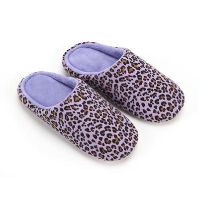 China Leopard grain Slippers Women Winter New Warm Shoes Plush Soft house Indoor Anti-slip Floor Slippers for sale