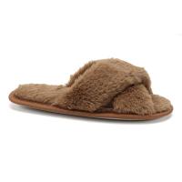 China Women Faux Fur Slippers Warm open toe House indoor Slippers Home Slippers for Girls for sale