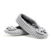 China Custom women super soft warm plush slippers girls comfortable home slipper with bowknot for sale