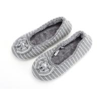 China Custom women super soft warm plush slippers girls comfortable home slipper with bowknot for sale