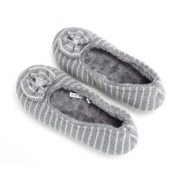 China Custom women super soft warm plush slippers girls comfortable home slipper with bowknot for sale