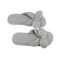 China Lovely Grey Women Casual Flat Shoes Autumn Winter  Soft Indoor for sale