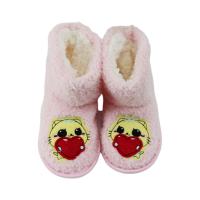China winter house indoor cute cat warm boots for children kids boots cartoon animal flat home slippers for sale