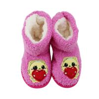 China winter house indoor cute cat warm boots for children kids boots cartoon animal flat home slippers for sale