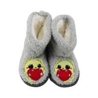 China winter house indoor cute cat warm boots for children kids boots cartoon animal flat home slippers for sale