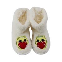 China winter house indoor cute cat warm boots for children kids boots cartoon animal flat home slippers for sale