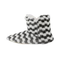 China women Comfy faux fur Warm grid Winter home Boots soft house indoor slippers for sale